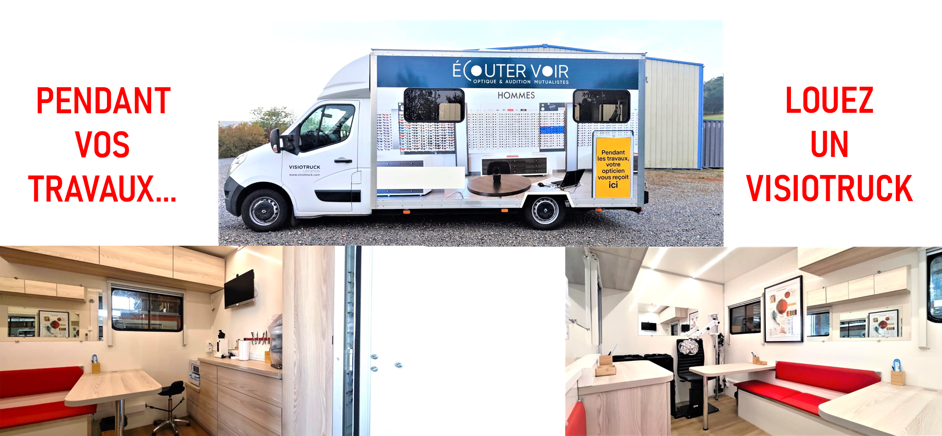 Visiotruck. Camion d'Opticien neuf et occasion à vendre.