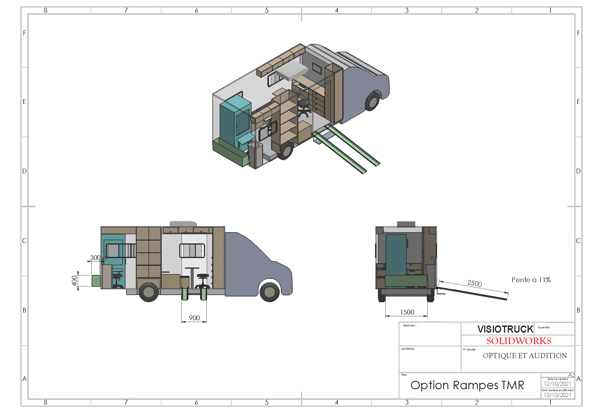 Visiotruck. Camion d'Opticien neuf et occasion. Optique à domicile.